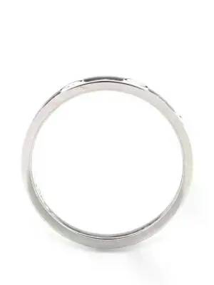 Cartier Love Wedding Band 1 Diamond 18k White Gold With Diamond Ring