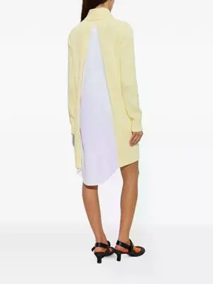 Loewe Ribbed-knit Layered-effect Mini Dress
