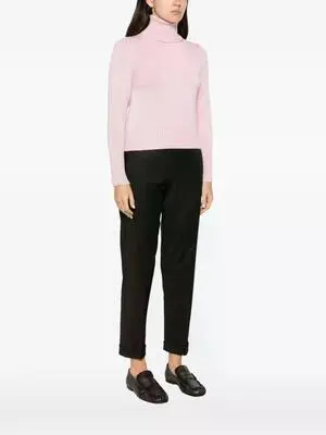 Alpha Studio Roll-neck Knitted Sweater - Pink