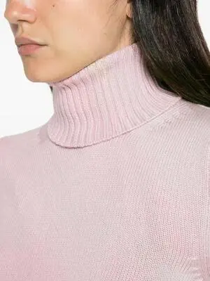 Alpha Studio Roll-neck Knitted Sweater - Pink