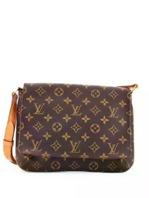 LOUIS VUITTON Musette Tango Handbag Monogram Canvas Shoulder Bag - Brown