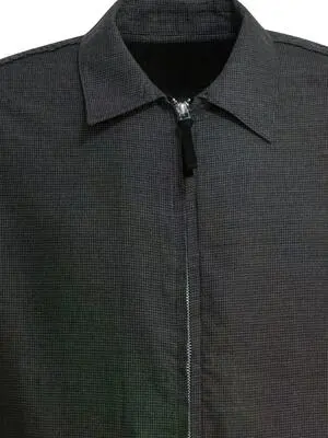 Comme Des Garçons Micro-check Zip-up Jacket