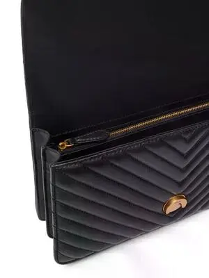 Pinko Love Birds Quilted Leather Shoulder Bag