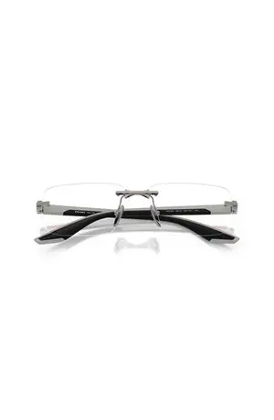Prada 59mm Rectangle Optical Glasses - Grey