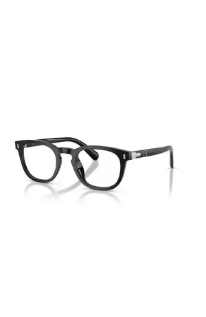 Persol 48mm Square Optical Glasses - Black
