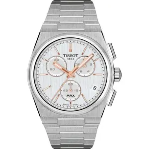 TISSOT Prx Chronograph Bracelet Watch - Silver