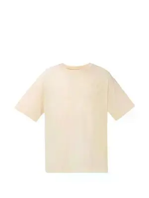 Sweaty Betty Logo-embossed Side-slit T-shirt - Neutrals