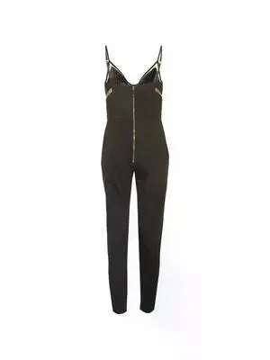 Elisabetta Franchi Tulle-insert Bustier Jumpsuit