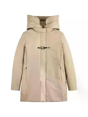 FAY Toggle-fastening Hooded Coat - Neutrals