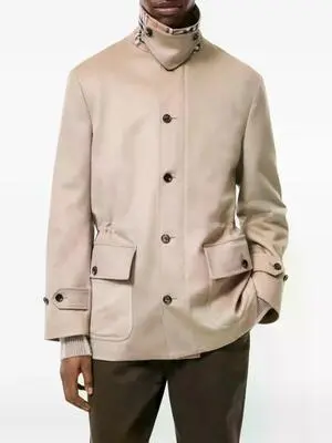 Burberry Short Cashmere Scafell Car Coat