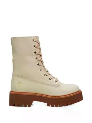 Timberland Mid Stone Street Lace-up Platform Boots