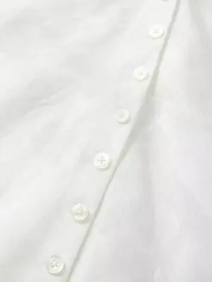 Shanghai Tang Quiet Fortune V-neck Button-up Blouse