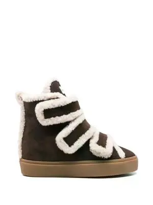 Inuikii Shearling Touch-strap Boots - Brown