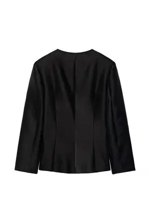 Shanghai Tang Meow Meow Frog-fastening Collarless Jacket