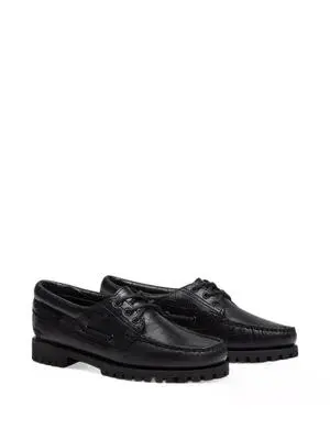 Timberland Authentic Croc-effect Leather Boat Shoes