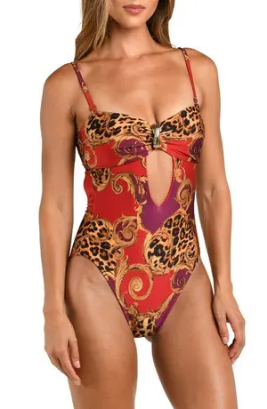 L'Agence Bandeau One-piece Swimsuit