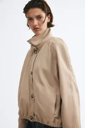 H&M Oversized Funnel-collar Jacket