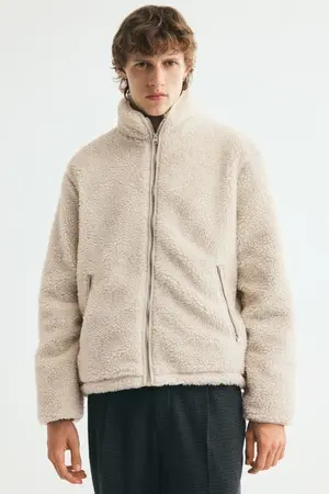 H&M Teddy Fleece Jacket With Zipper