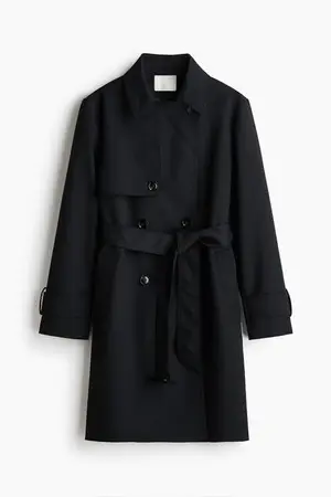 H&M Knee-length Twill Trench Coat