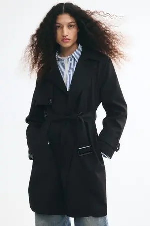 H&M Knee-length Twill Trench Coat