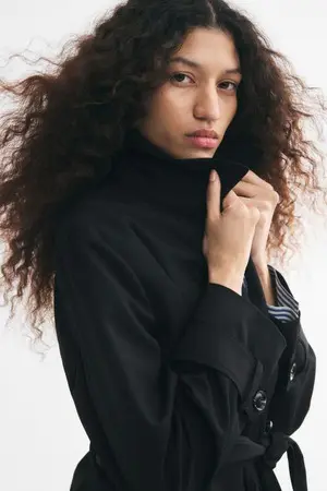 H&M Knee-length Twill Trench Coat