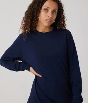 KNOWN SUPPLY Ls Tee - Navy