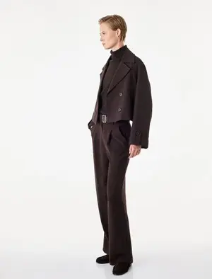 Koton Belt Detail Wide Leg Trousers