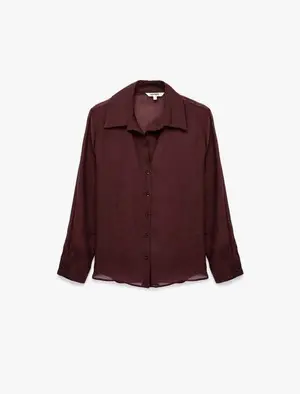 Koton Semi Sheer Oversize Shirt