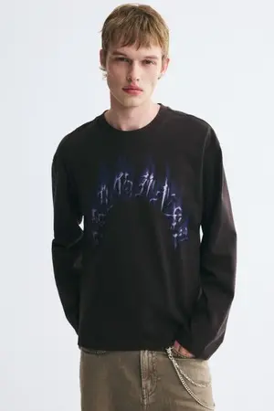 H&M Relaxed-fit Long-sleeved T-shirt