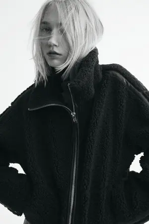 H&M Oversized Teddy Fleece Jacket