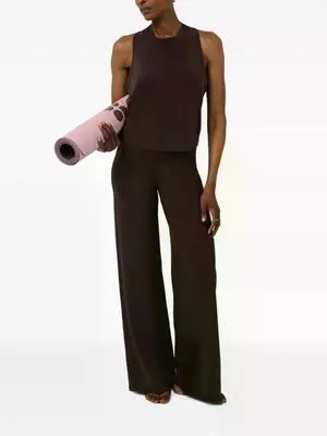 Sweaty Betty Soft Flow Studio Twist-back Sleeveless Top - Brown