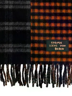 Loewe X Cosima Von Bonin Checked Scarf