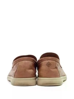 Loro Piana Summer Walk Leather Loafers