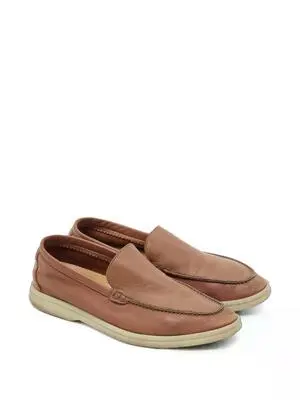 Loro Piana Summer Walk Leather Loafers