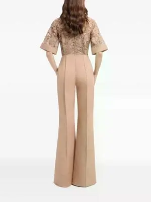 Elie Saab Macramé-lace Jumpsuit