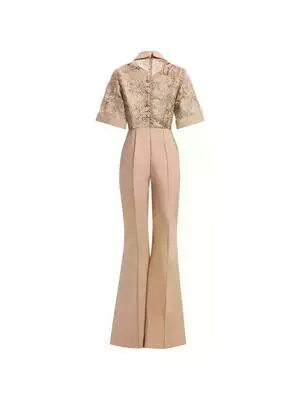 Elie Saab Macramé-lace Jumpsuit