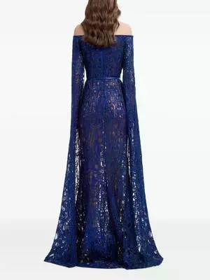 Elie Saab Sequin-embroidered Maxi Dress