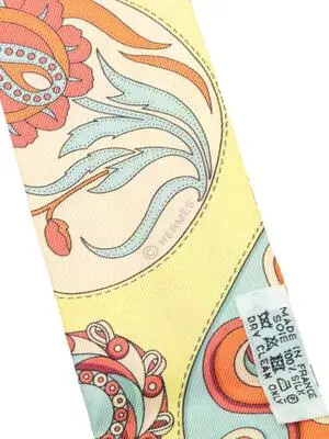 Hermès 1980-2000 Festival Des Amazones Silk Twilly Scarf Scarves - Grey