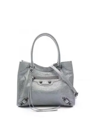 Balenciaga 2018-2026 Mini Lambskin Le City Tote Satchel