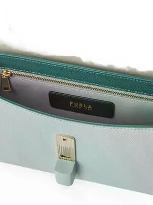 Furla Iride Two-tone Pebbled-leather Shoulder Bag