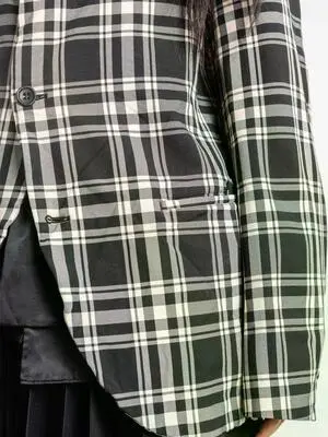 Comme Des Garçons Check-pattern Notched-lapel Jacket