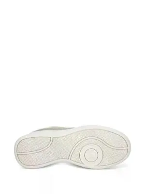 Michael Kors Emmy Signature Logo And Leather Wedge Trainers - Neutrals