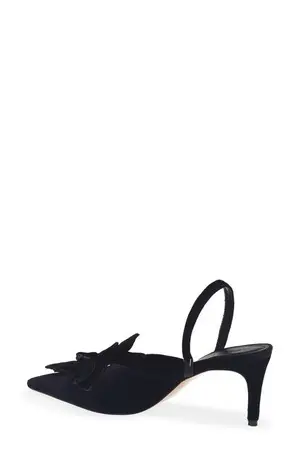 Farm Rio Flower Velvet Slingback Pump
