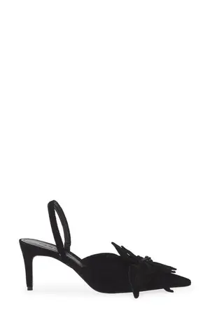 Farm Rio Flower Velvet Slingback Pump