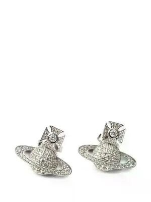 VIVIENNE WESTWOOD Carmela Bas Relief Earrings - Silver