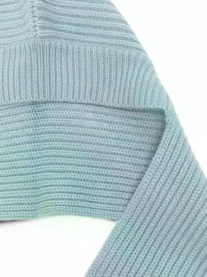 LISKA Hilde Ribbed-knit Balaclava - Blue