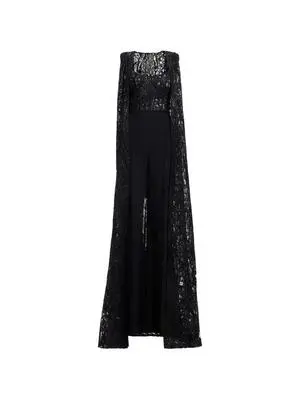 Elie Saab Sequin-embroidered Jumpsuit - Black