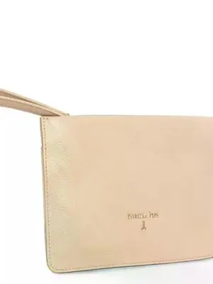 Patrizia Pepe Logo-plaque Leather Clutch Bag