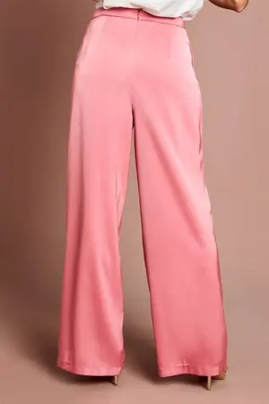 Coast Satin Wide-leg Flare Trousers