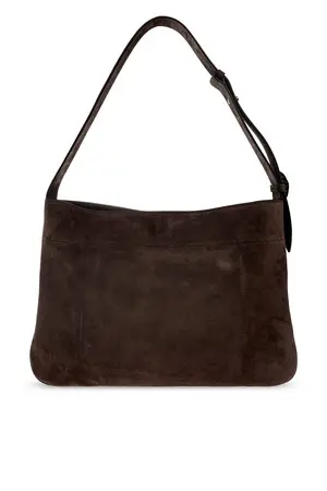 Valentino Garavani Logo Suede Shoulder Bag